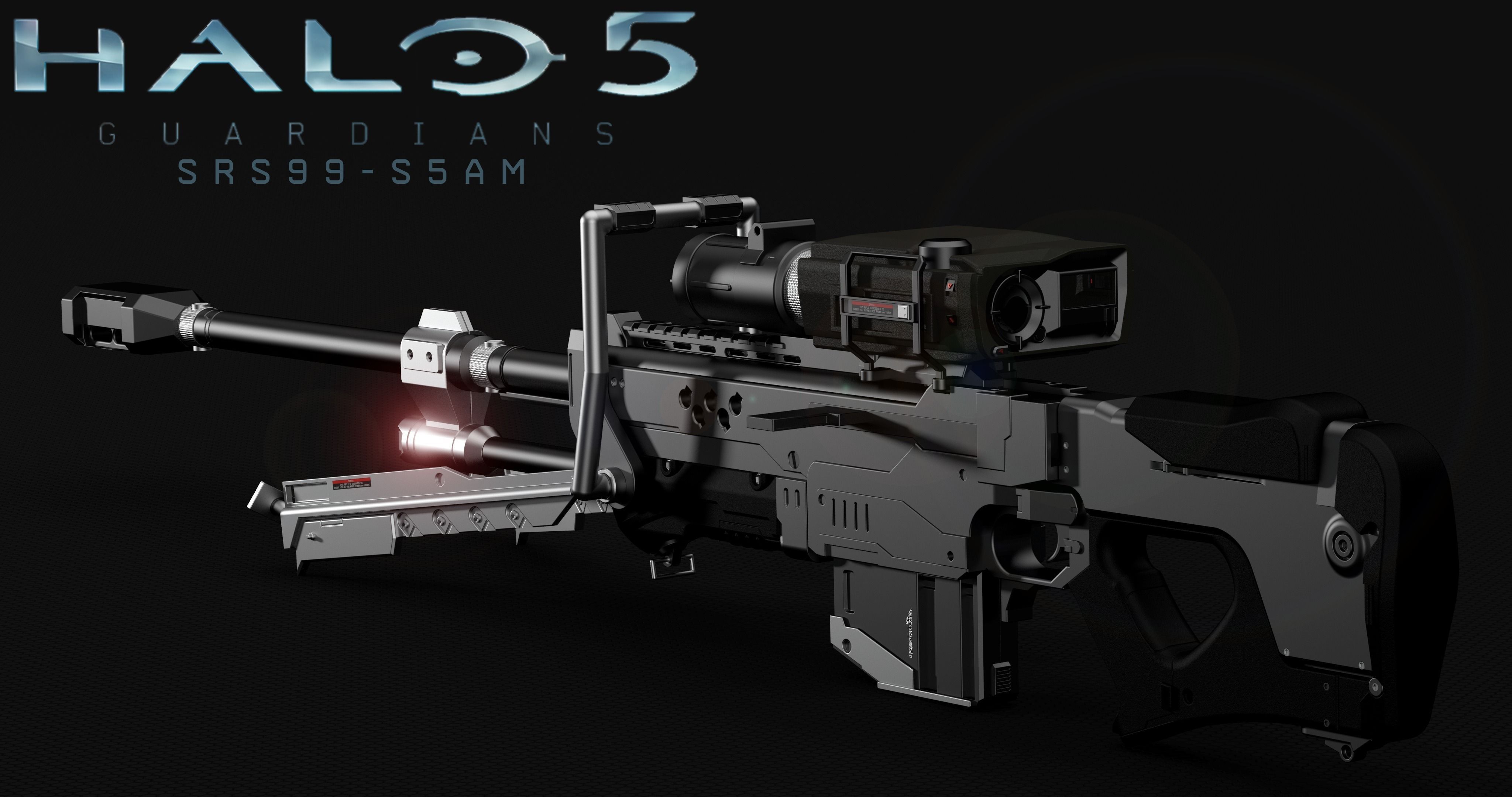Halo 5 Sniper Rifle 3D Model 3D printable STL - CGTrader.com