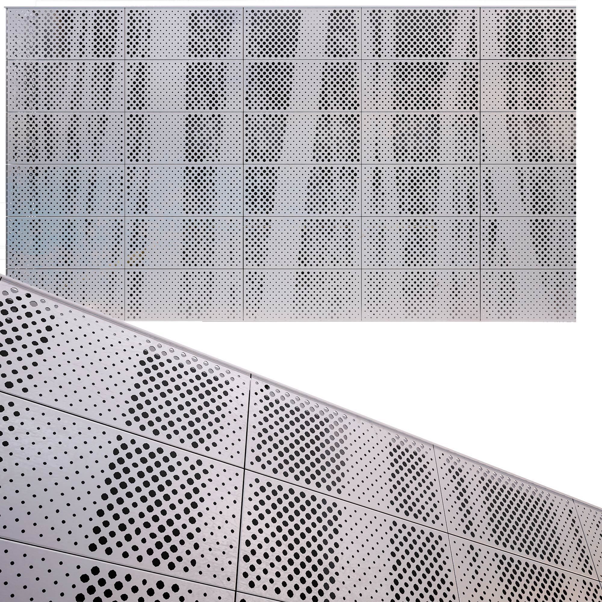 3D model perforated metal panel N19 | CGTrader