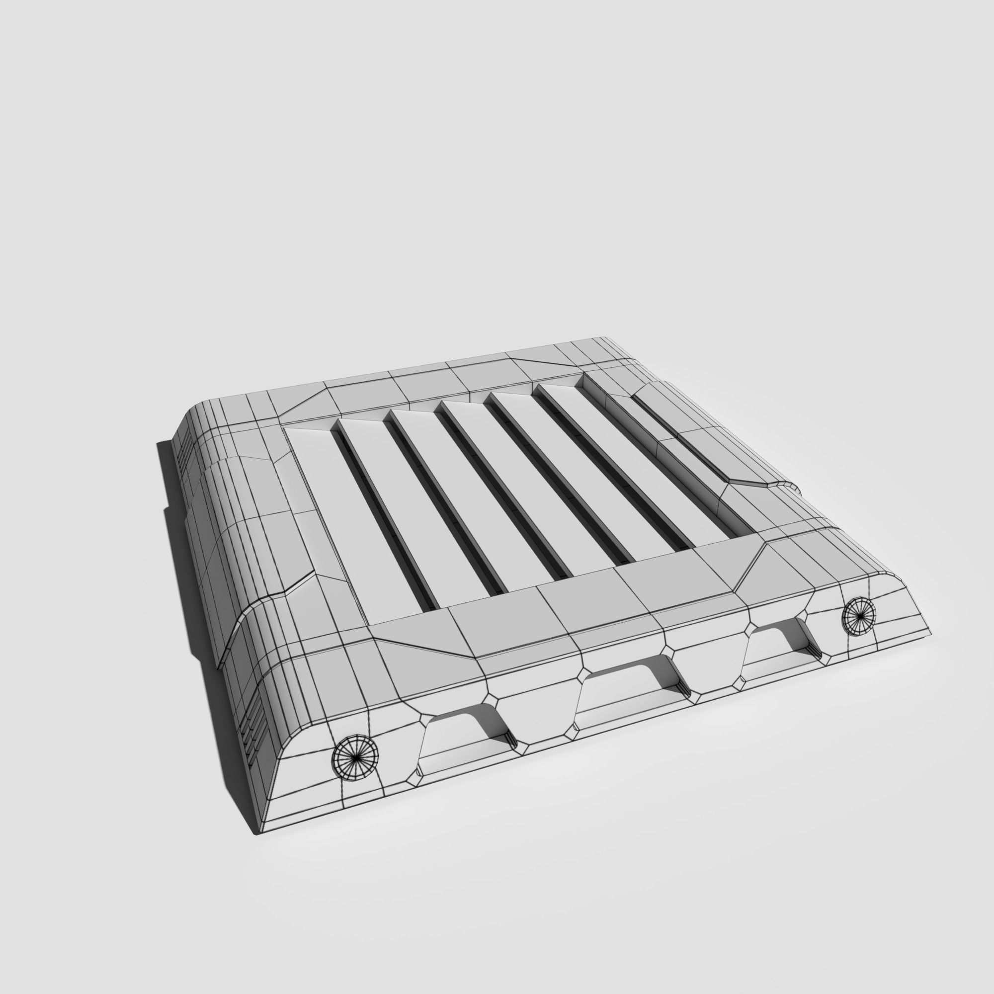 Sci Fi Vents 3D model | CGTrader