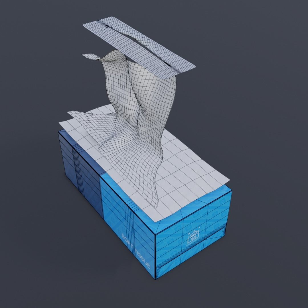 Tissue Box 3D model | CGTrader