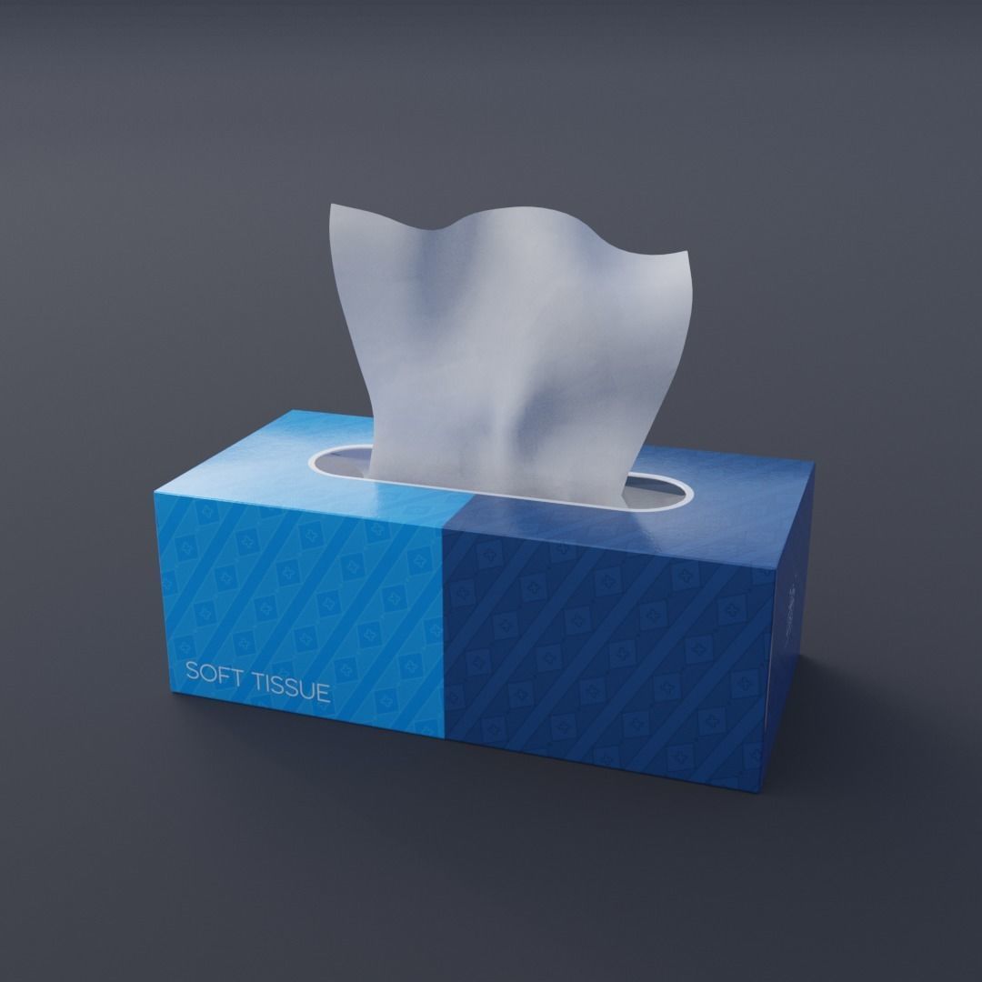 Tissue Box 3D model | CGTrader