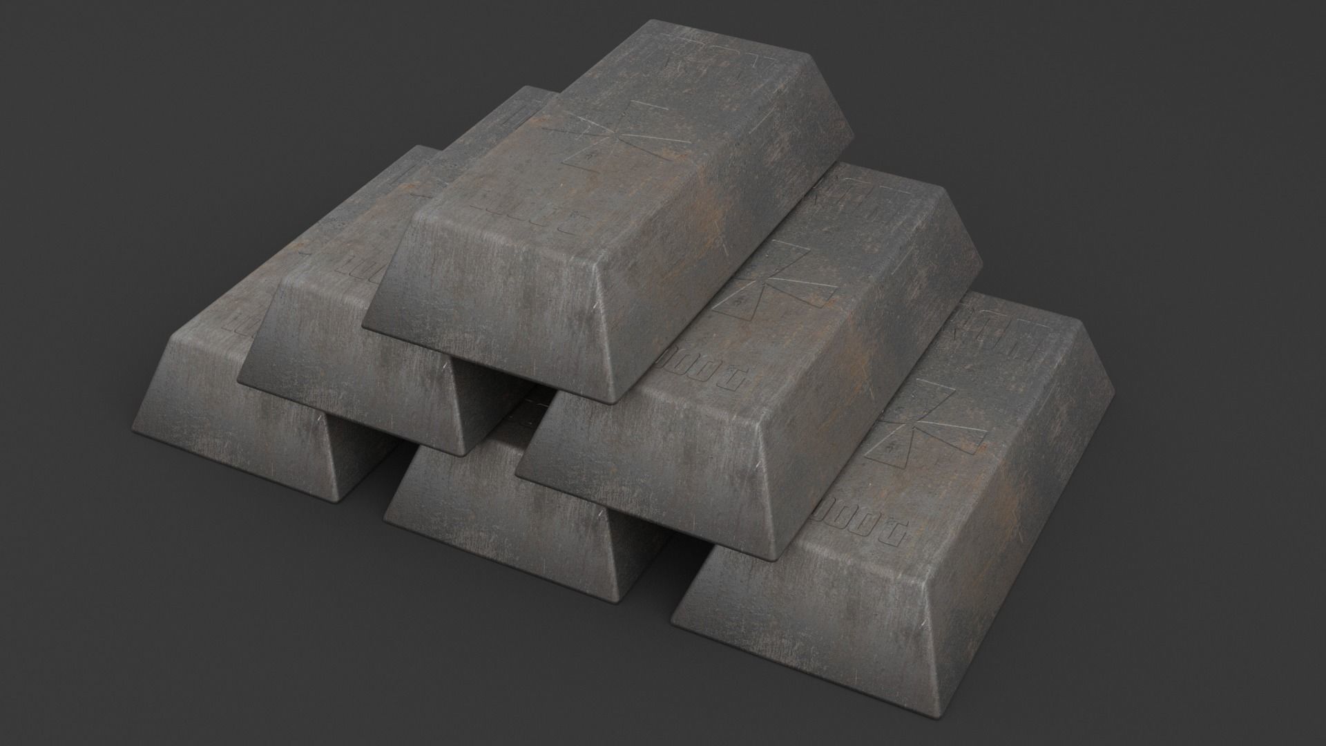 3D model 20 INGOTS PACK VR / AR / low-poly | CGTrader