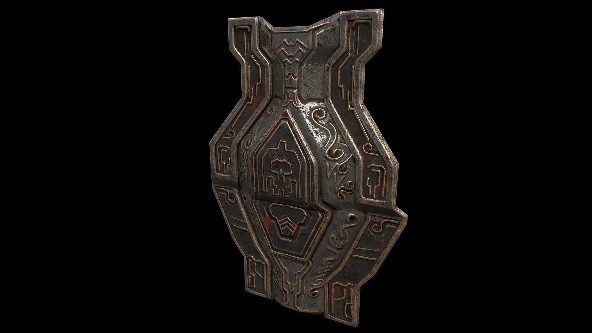 Low poly fantasy shield asset 3D model | CGTrader