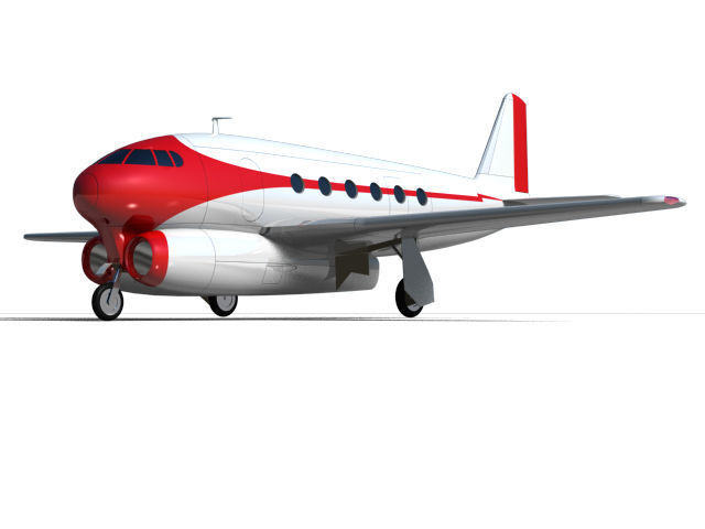 Fokker F26 3D model | CGTrader