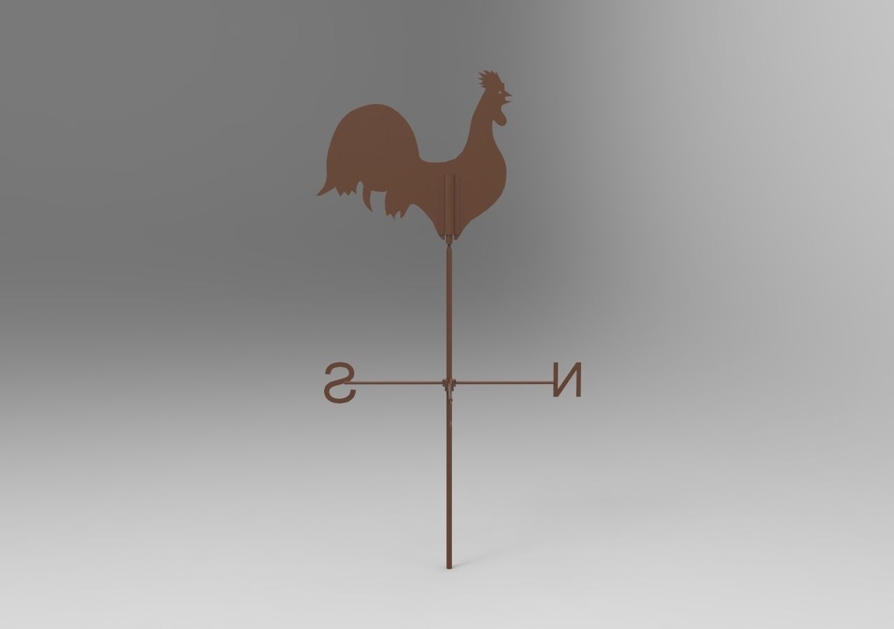Weather vane 3D model 3D printable | CGTrader