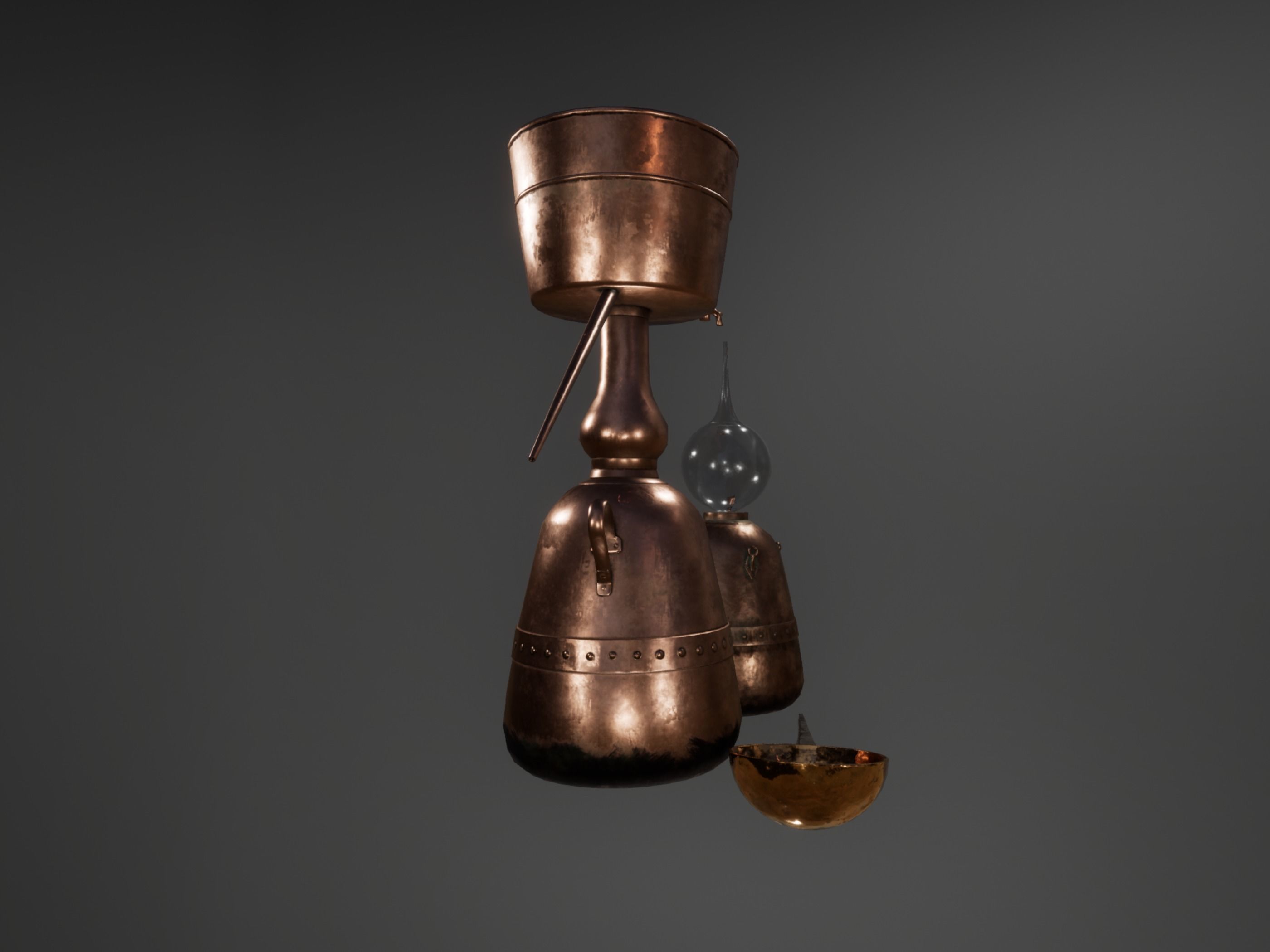3D model Alchemical Equipment Collection VR / AR / low-poly | CGTrader