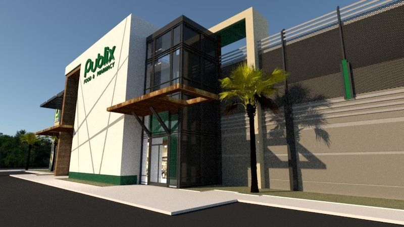 Contemporary Publix Design 3D model | CGTrader