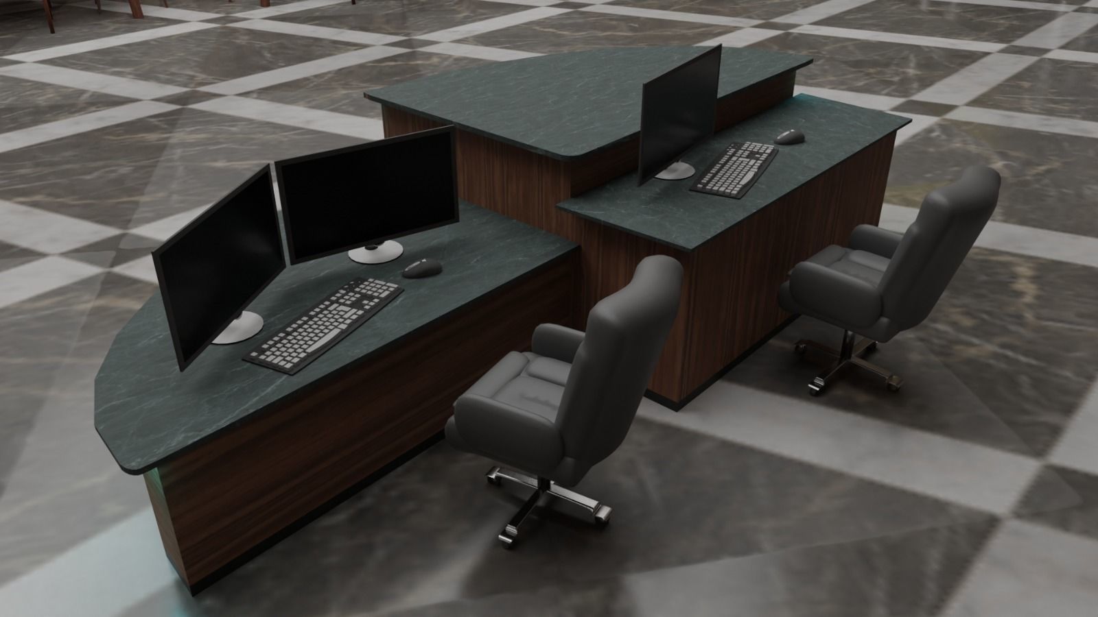 3D model Public Library Interior VR / AR / low-poly | CGTrader