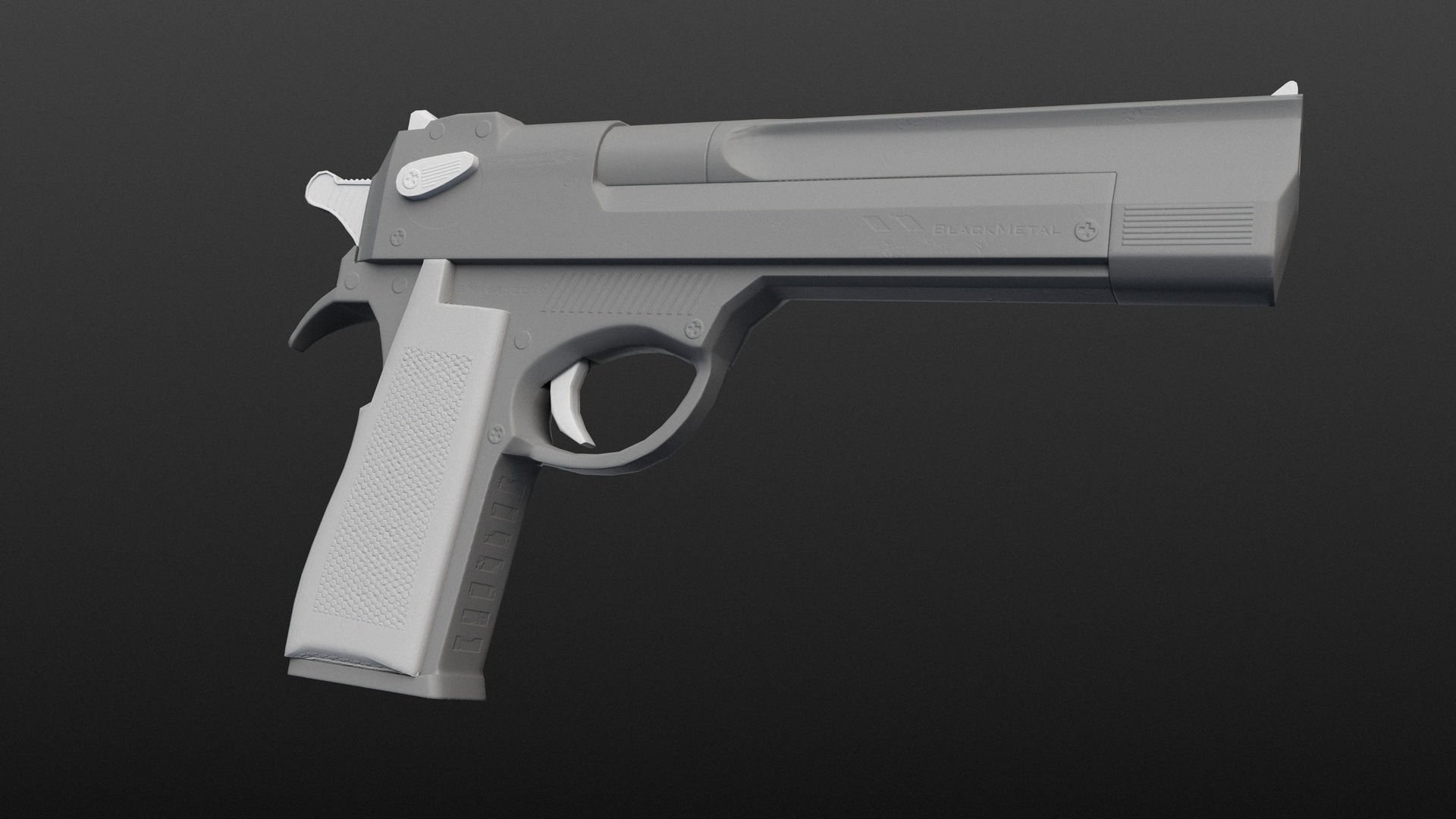 3D model Gun PBR Low Poly handgun VR / AR / low-poly | CGTrader