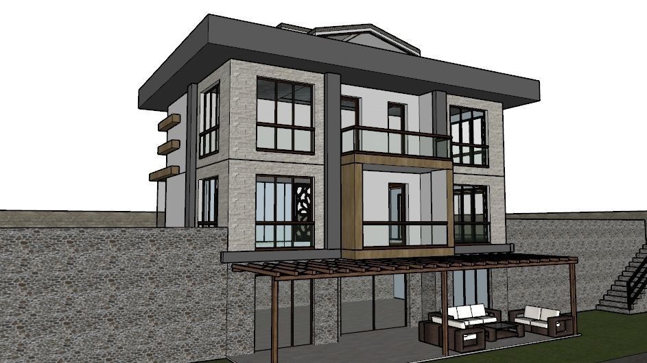 TRIPLEX HOUSE free VR / AR / low-poly 3D model | CGTrader