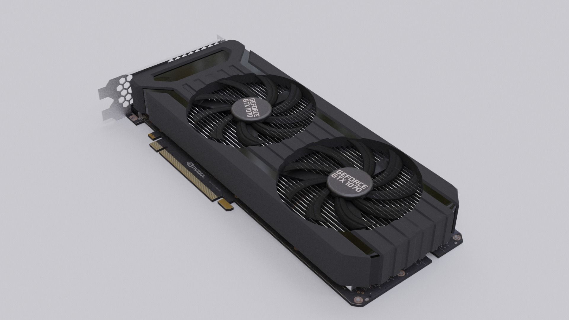 GTX 1070 palit dual Gaming Videocard free 3D model | CGTrader