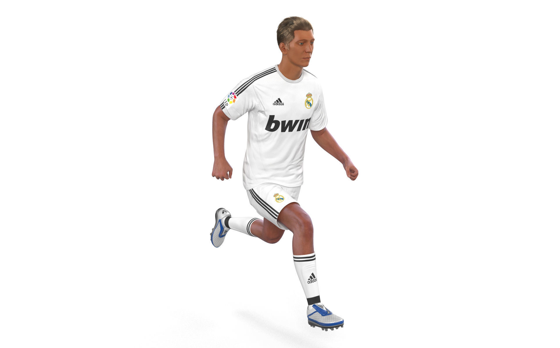 Soccer Player Real Madrid Rigged 3D model rigged | CGTrader