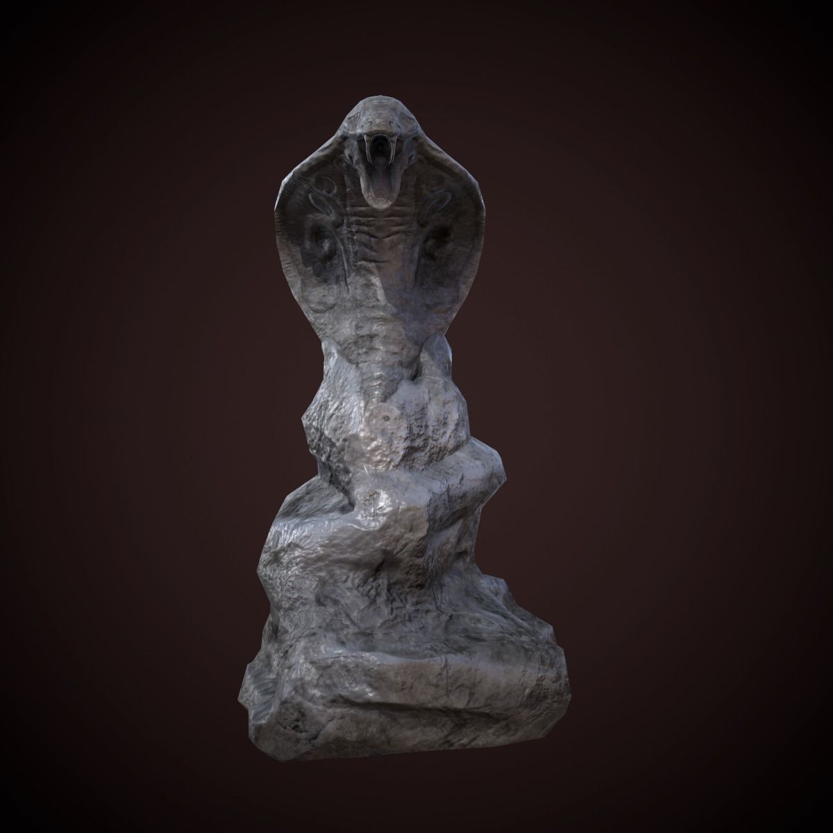 3D model Snake Statue VR / AR / low-poly | CGTrader