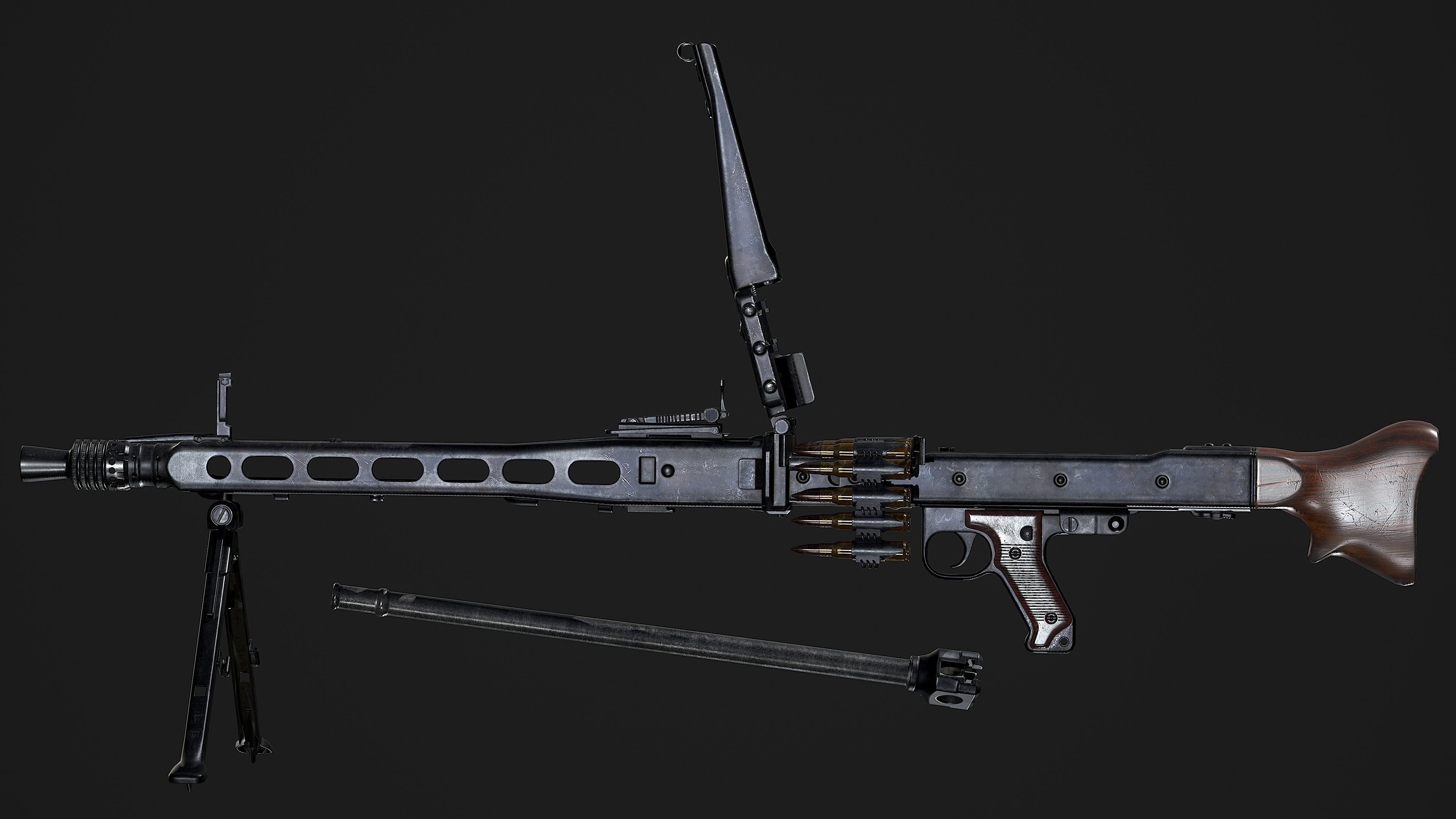 3D model MG42 maschinengewehr 42 VR / AR / low-poly | CGTrader