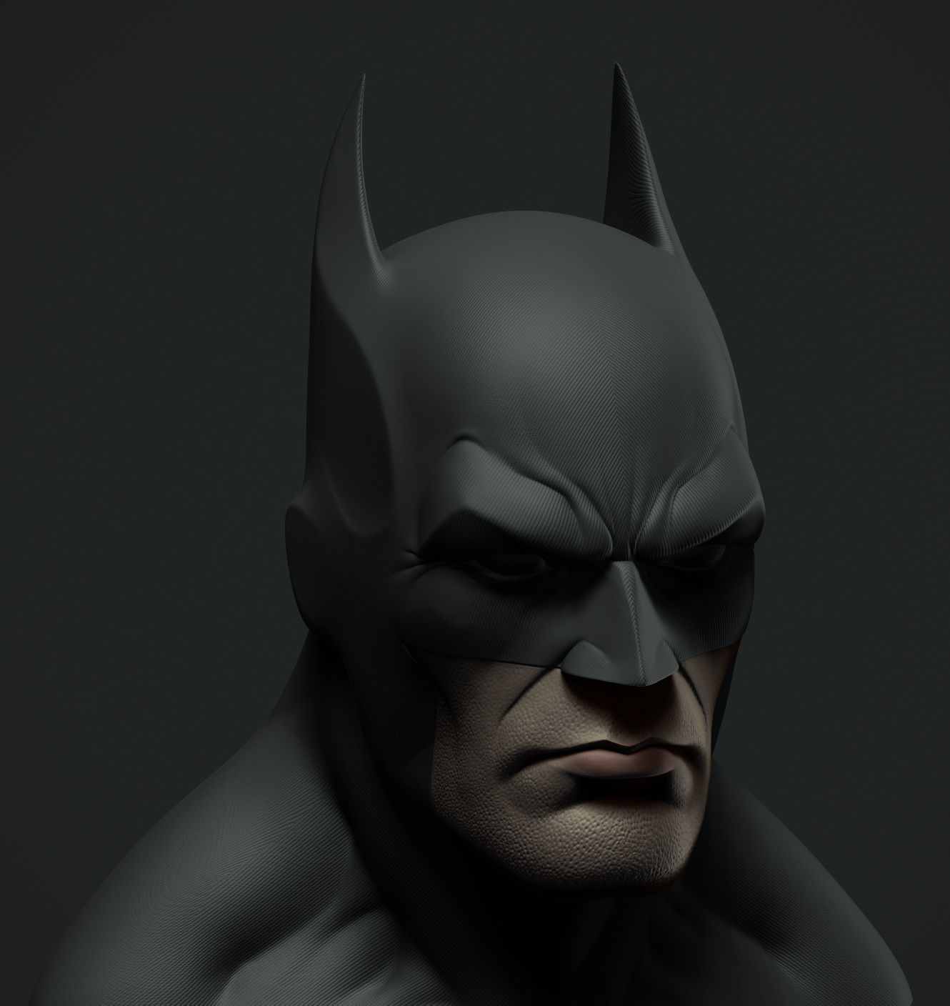 Batman Head 3D model 3D printable | CGTrader