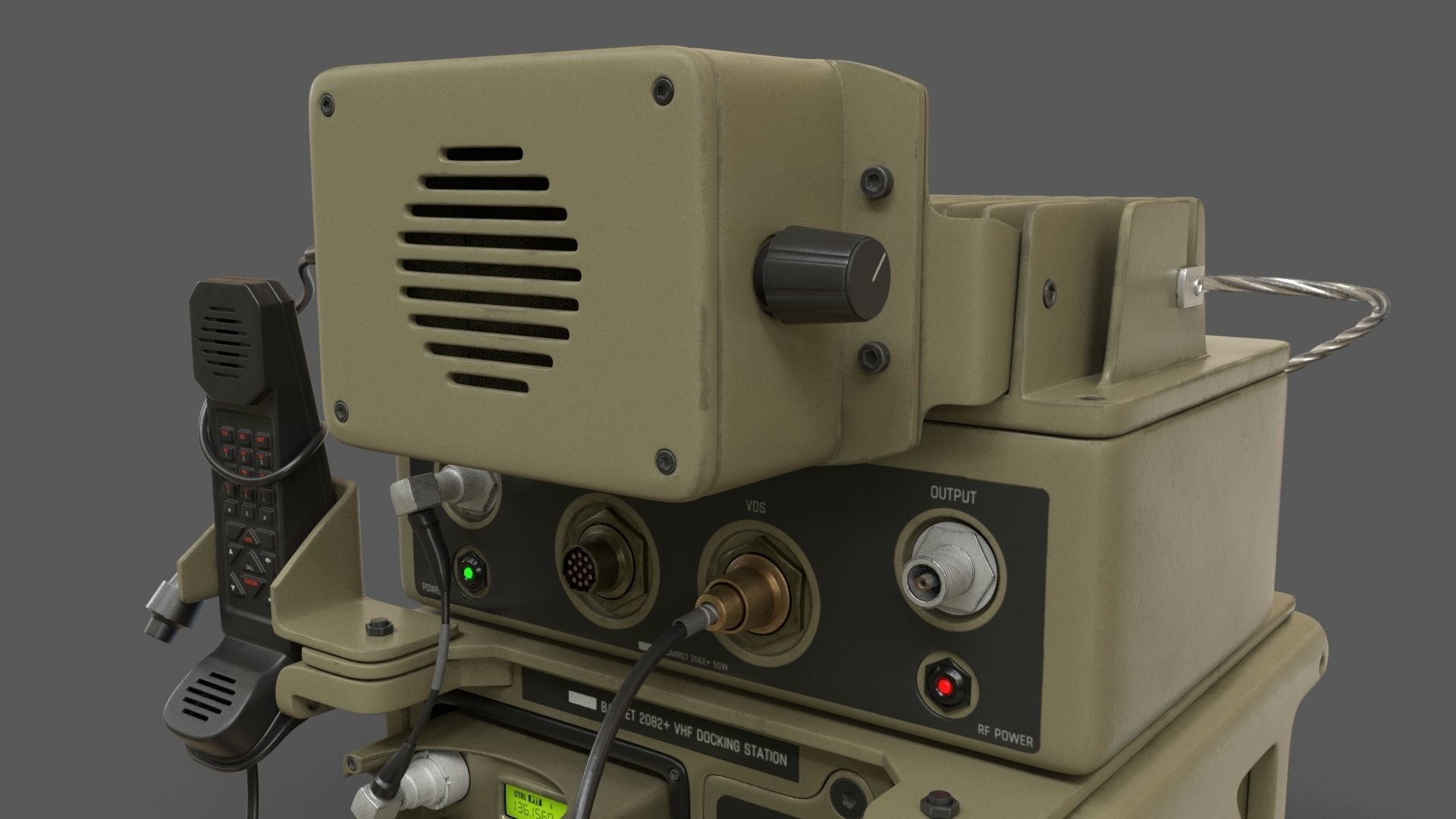 Military Radio Barrett PRC-2082 3D model | CGTrader