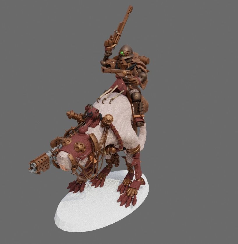 Dark Mech Rat Riders 3D model 3D printable | CGTrader