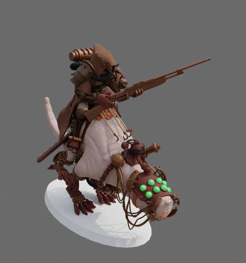 Dark Mech Rat Riders 3D model 3D printable | CGTrader