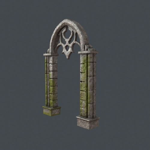 3D model Arch model old stone archway VR / AR / low-poly | CGTrader