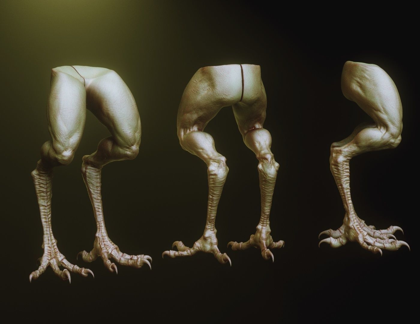 LEGS - 33 Character and Creature Insert meshes plus OBJs 3D model ...