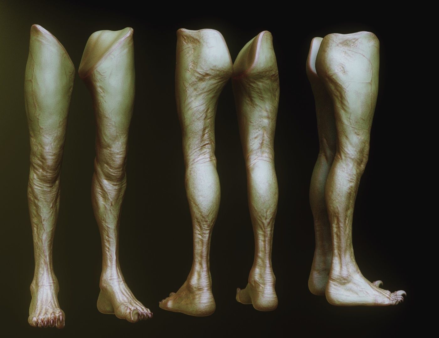 LEGS - 33 Character and Creature Insert meshes plus OBJs 3D model ...
