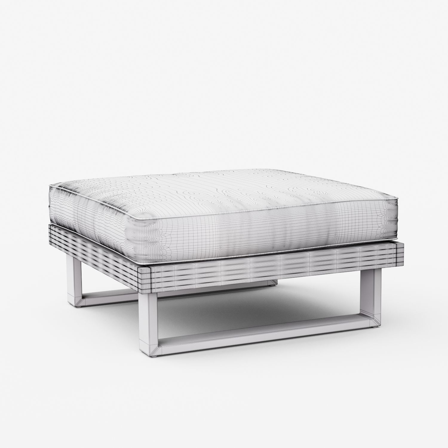 Platform Ottoman 3D model | CGTrader