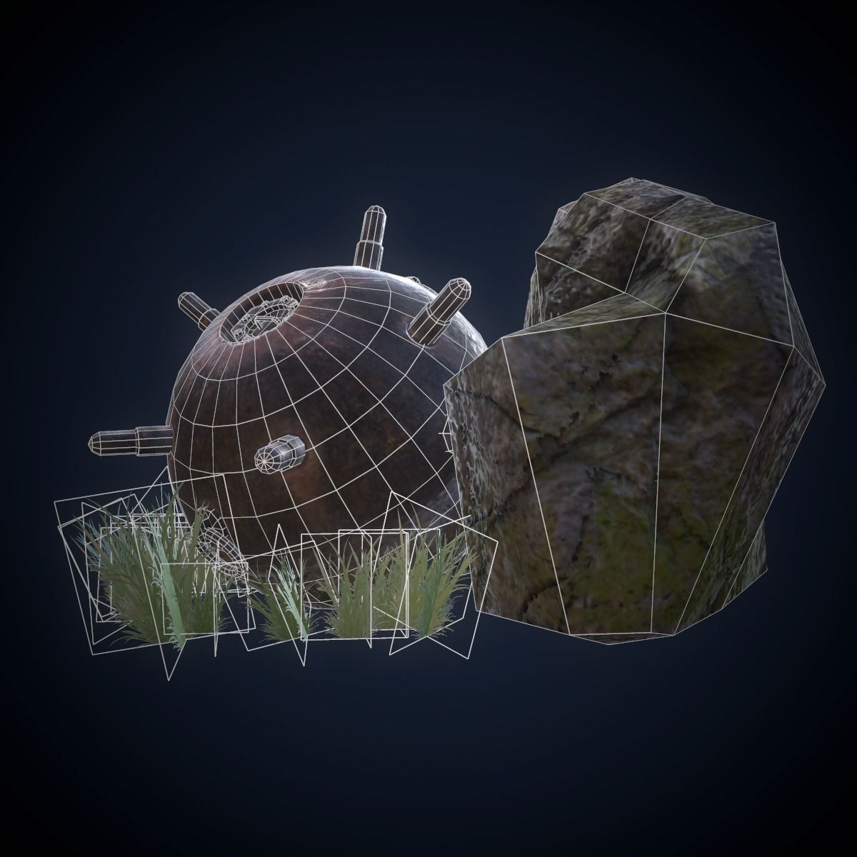 3D model Bomb model VR / AR / low-poly | CGTrader