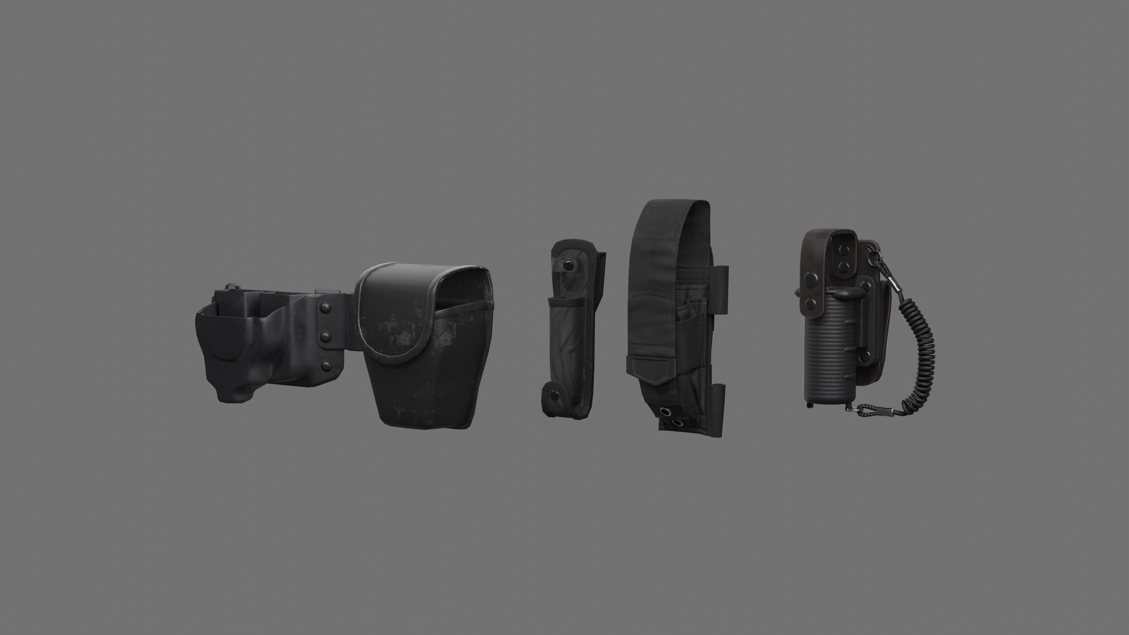 3D model Police Belt Gear Set VR / AR / low-poly | CGTrader