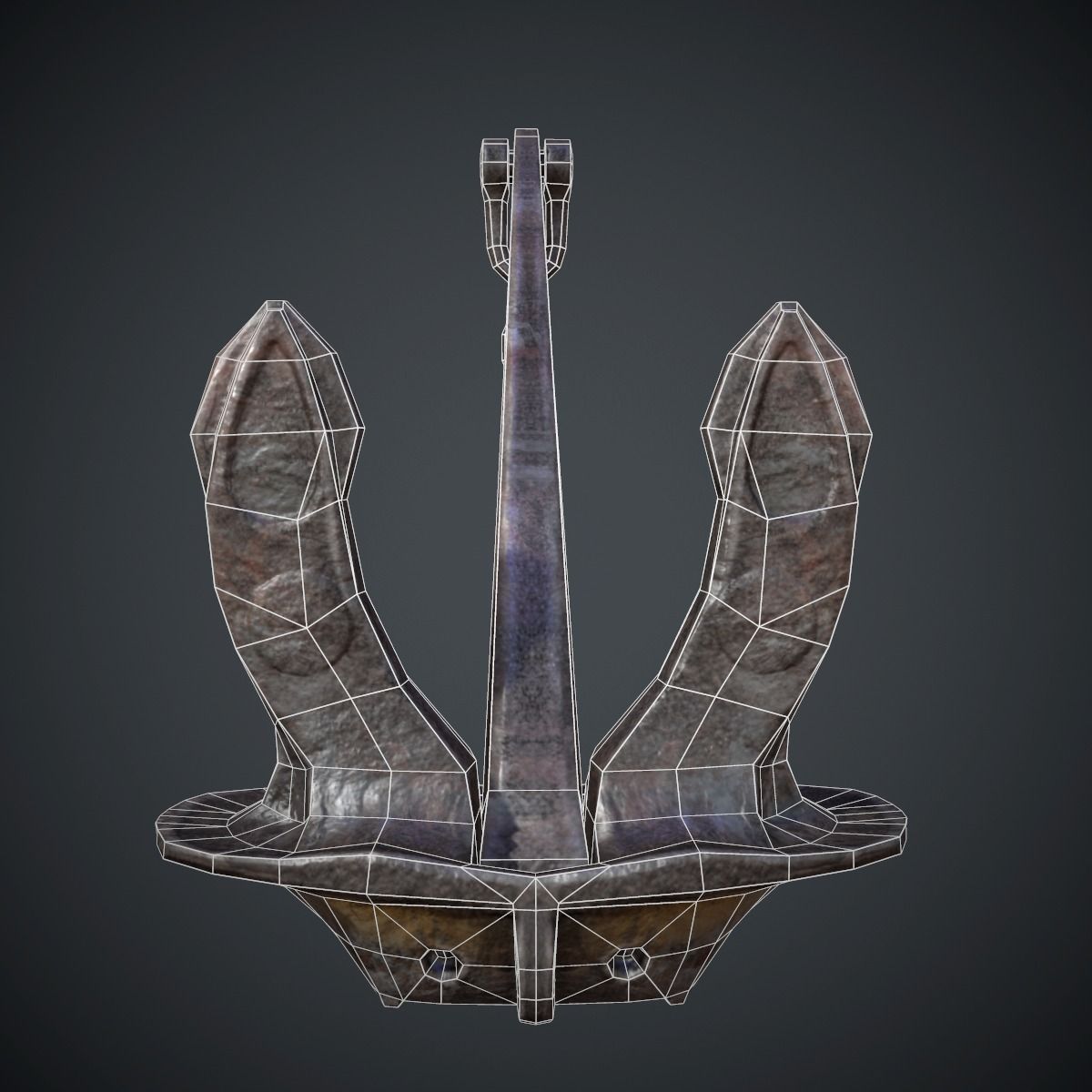 3D model Archor model anchor with chain VR / AR / low-poly | CGTrader