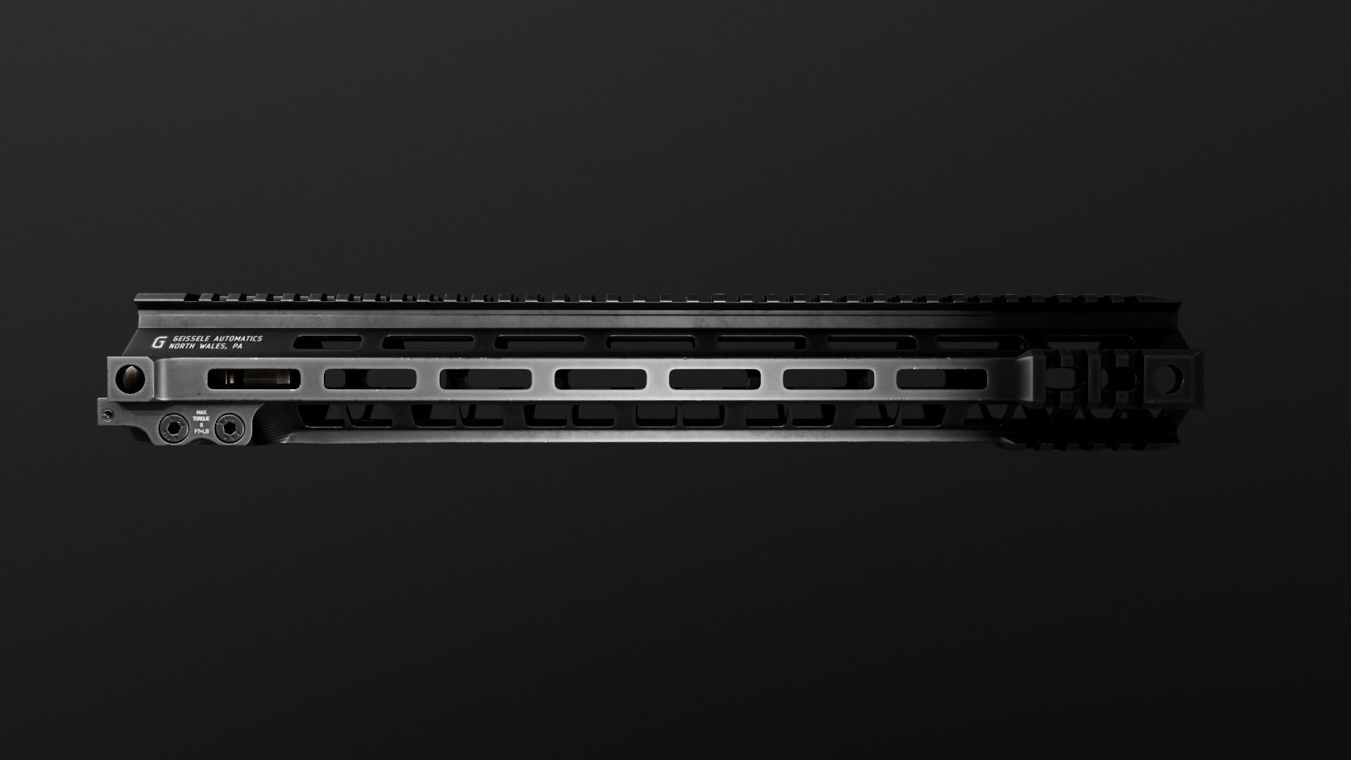 3D model Geissele Super Modular Rail MK4 MLOK AR15 Handguard VR / AR ...
