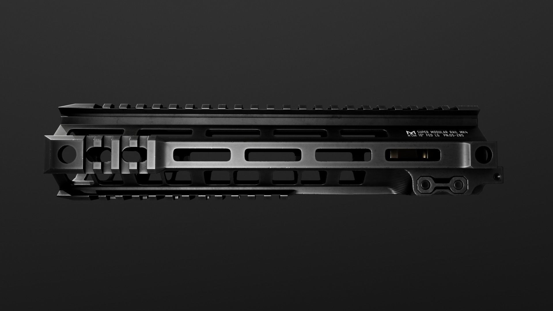 3D model Geissele Super Modular Rail MK4 MLOK AR15 Handguard VR / AR ...