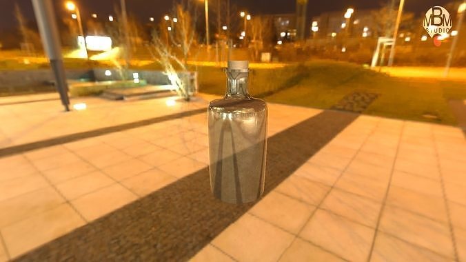 3D model bottol VR / AR / low-poly | CGTrader