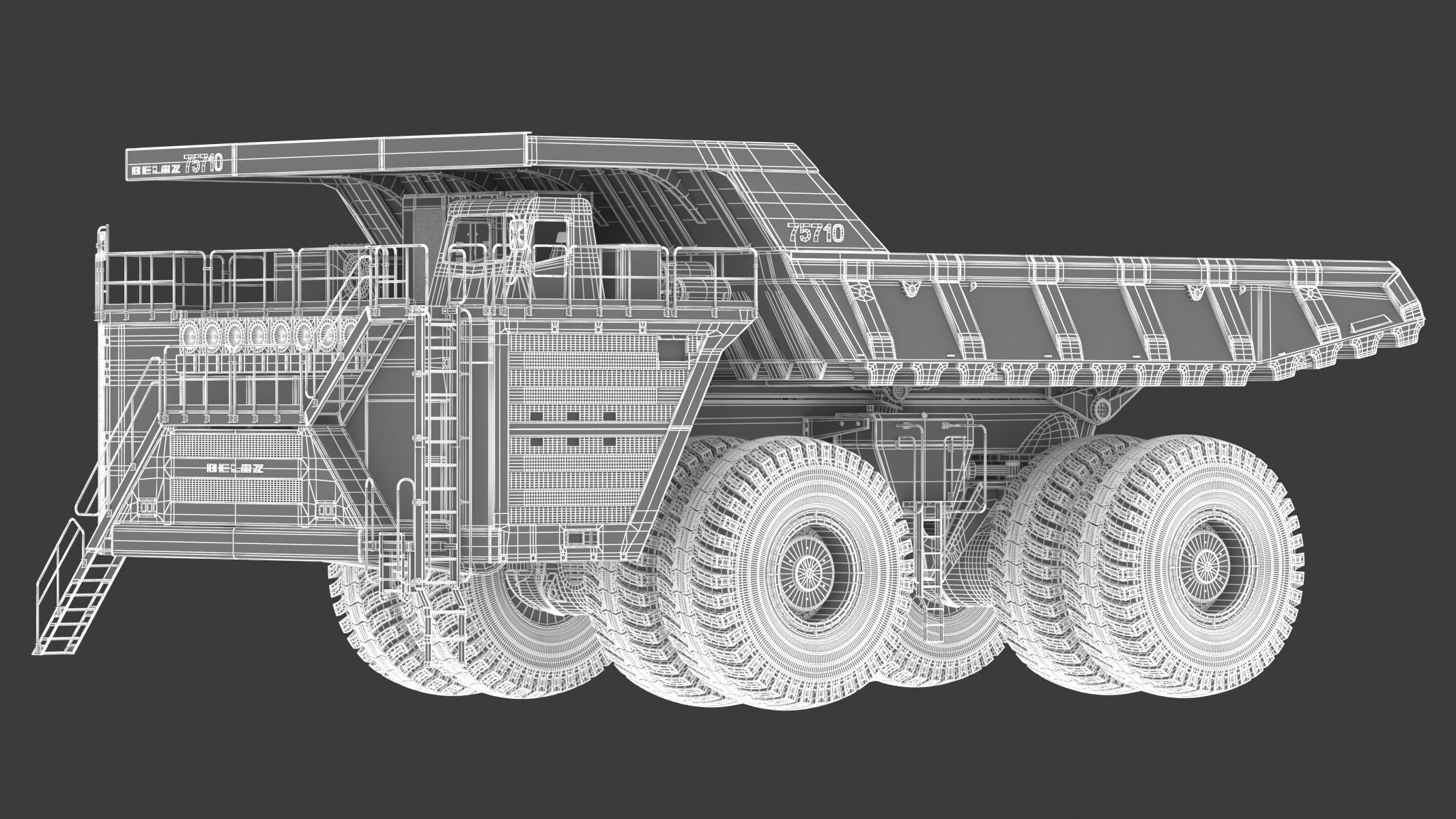 Belaz 75710 3D model | CGTrader