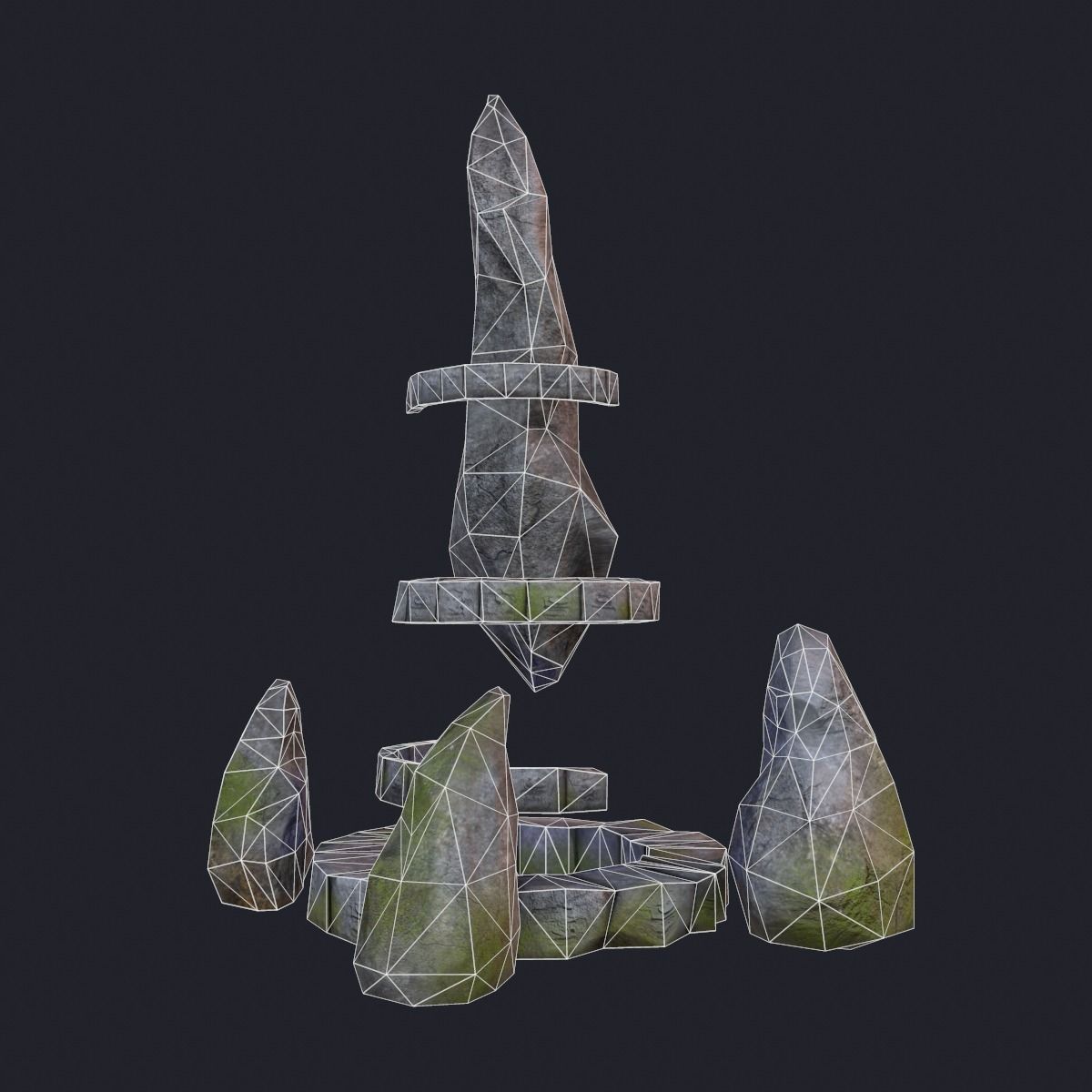 3D model Ancient Fantasy Statue VR / AR / low-poly animated | CGTrader