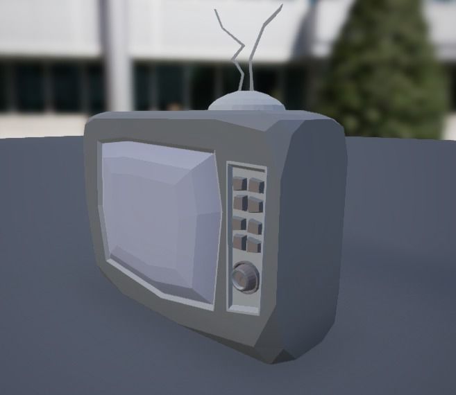 3D model Low Poly Retro TV 1990s With Remote VR / AR / low-poly | CGTrader