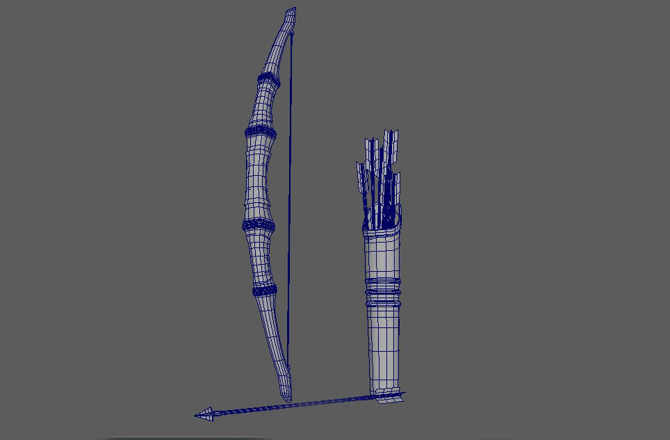 bow and arrow 3d model 3D model | CGTrader