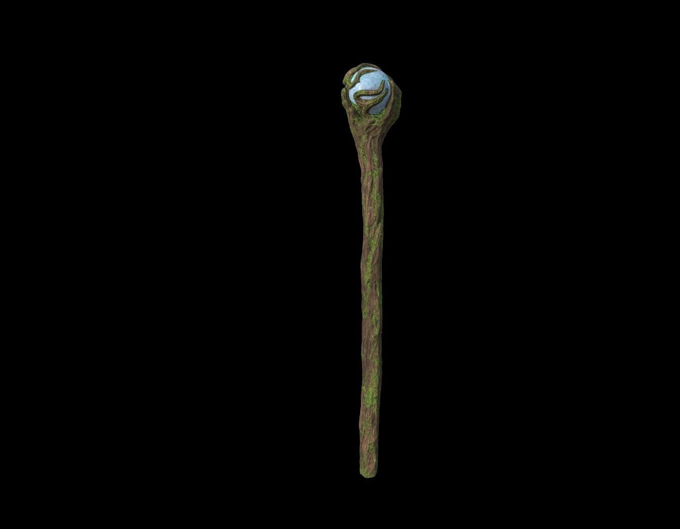 Wizard Stick 3D model | CGTrader