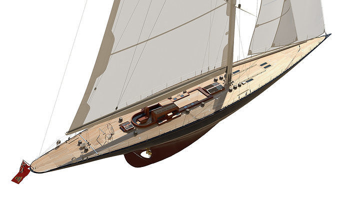 J-Class Yacht ENDEAVOUR JK4 3D model | CGTrader