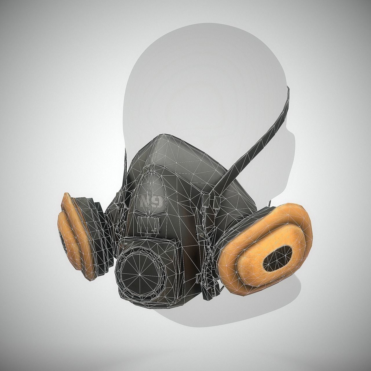 N9 Gas Mask Low Poly Game Ready free VR / AR / low-poly 3D model | CGTrader