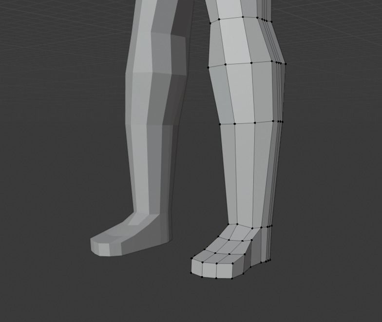 Low-Poly Human Model figure in shape of man 3D model | CGTrader
