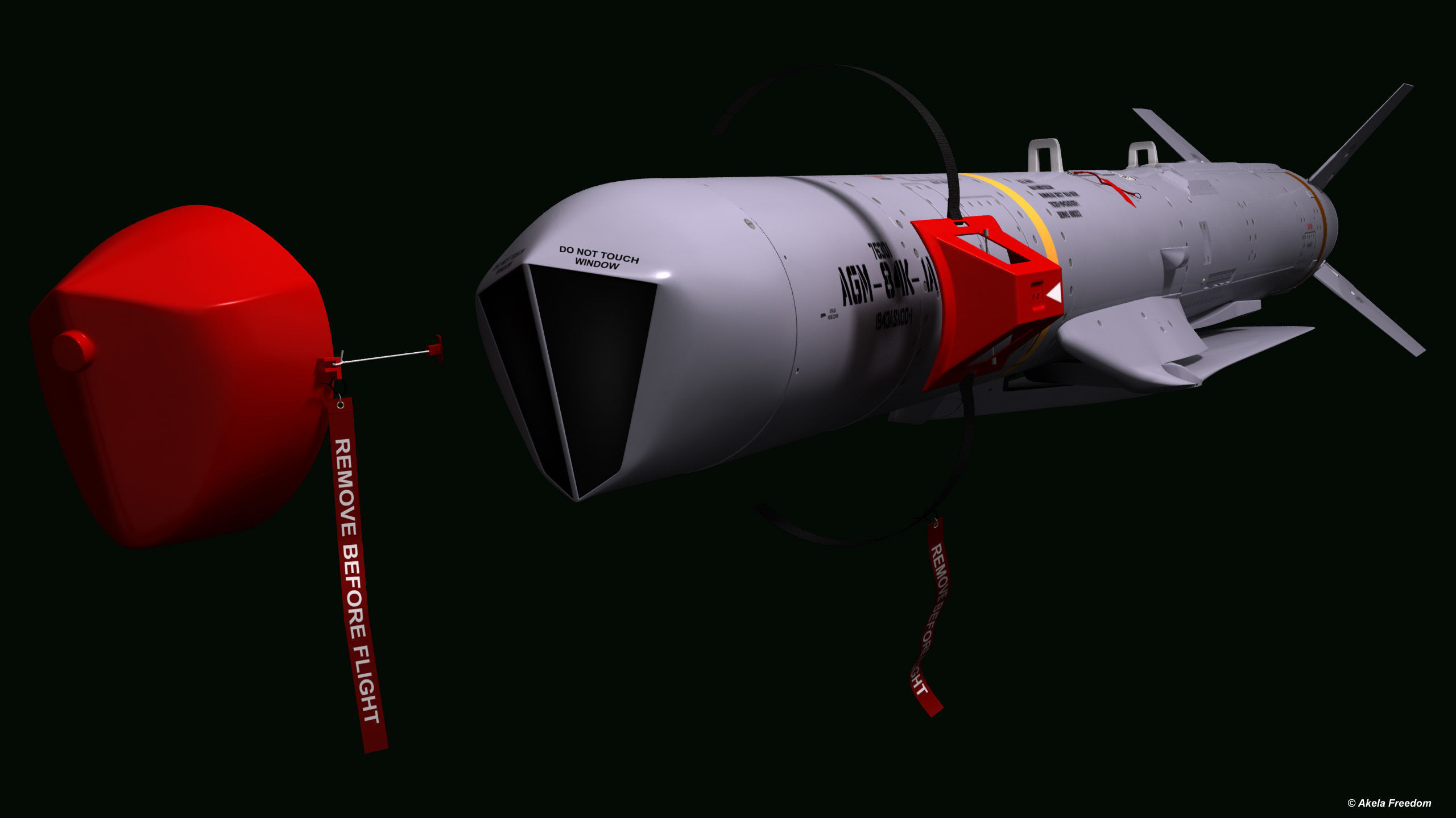 AGM-84K SLAM-ER v2 3D model animated | CGTrader