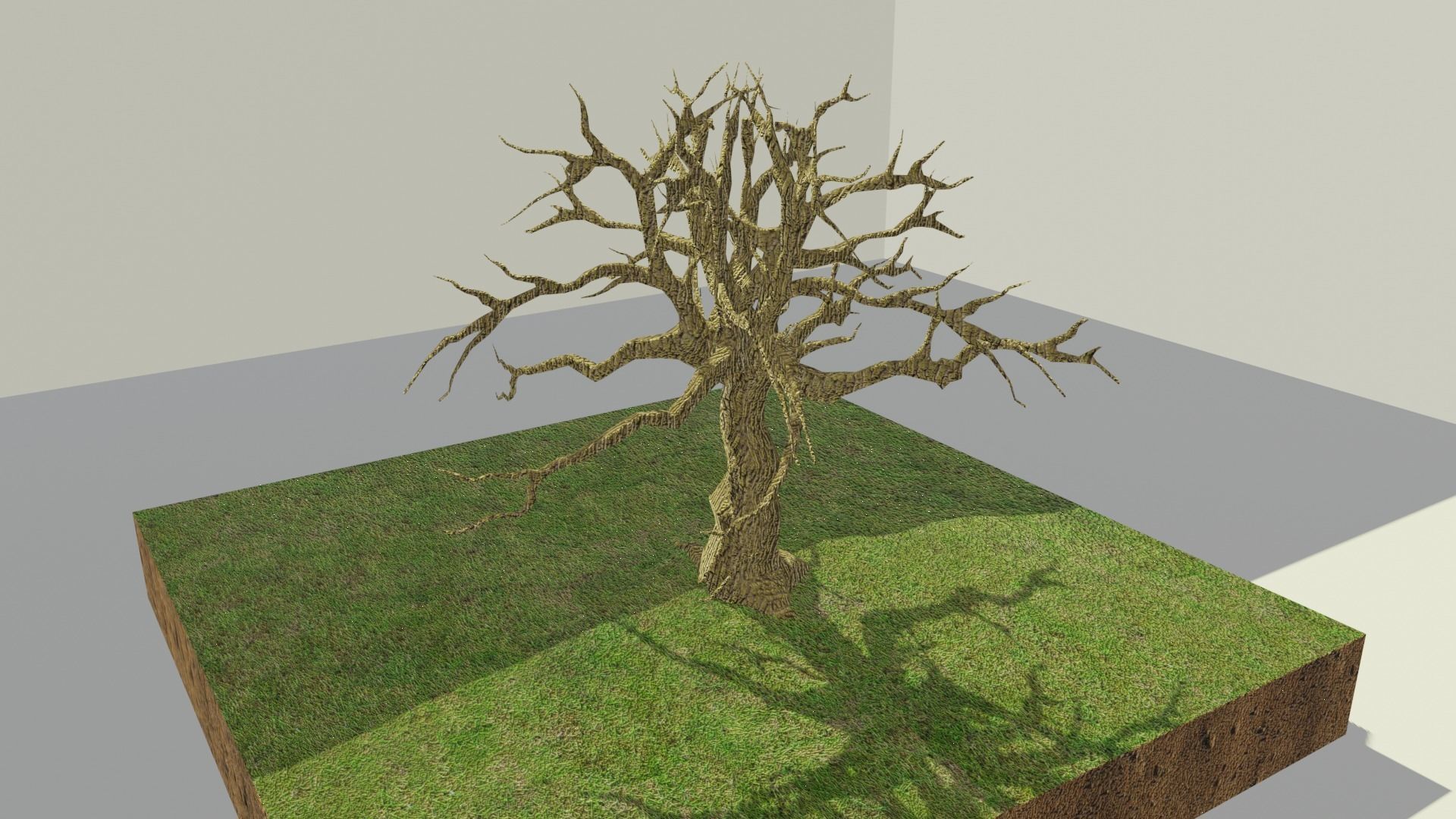 3D model low poly tree and dead tree VR / AR / low-poly FBX BLEND