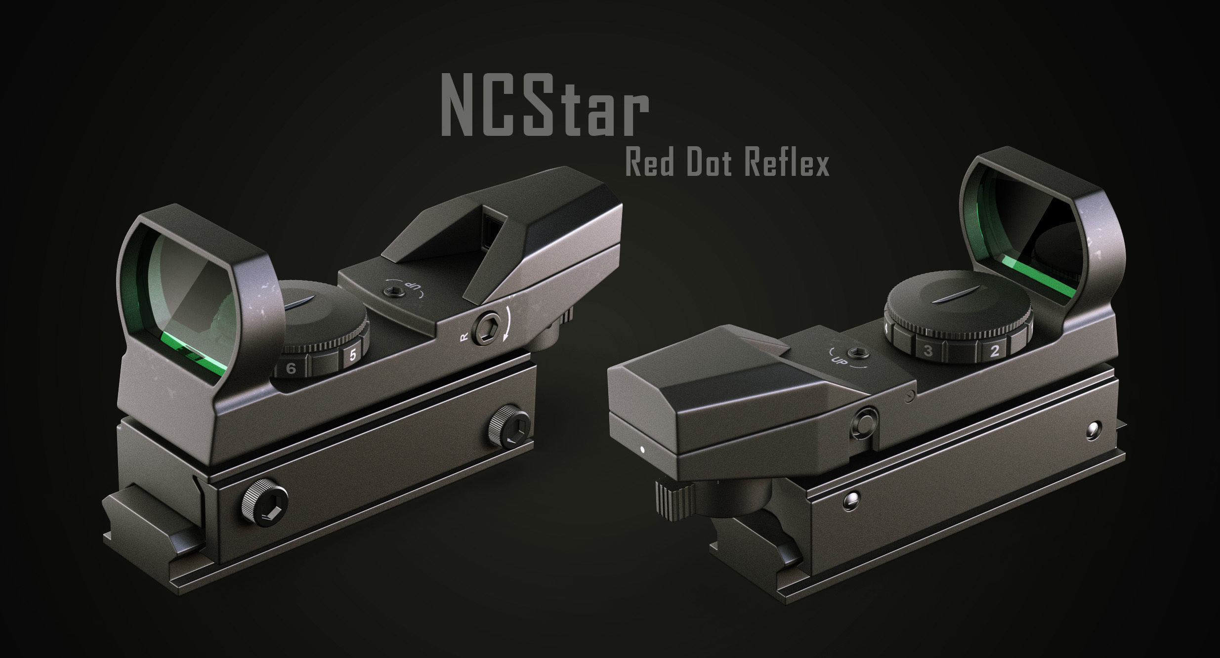 Red Dot reflex and Vortex Venom 3D model | CGTrader