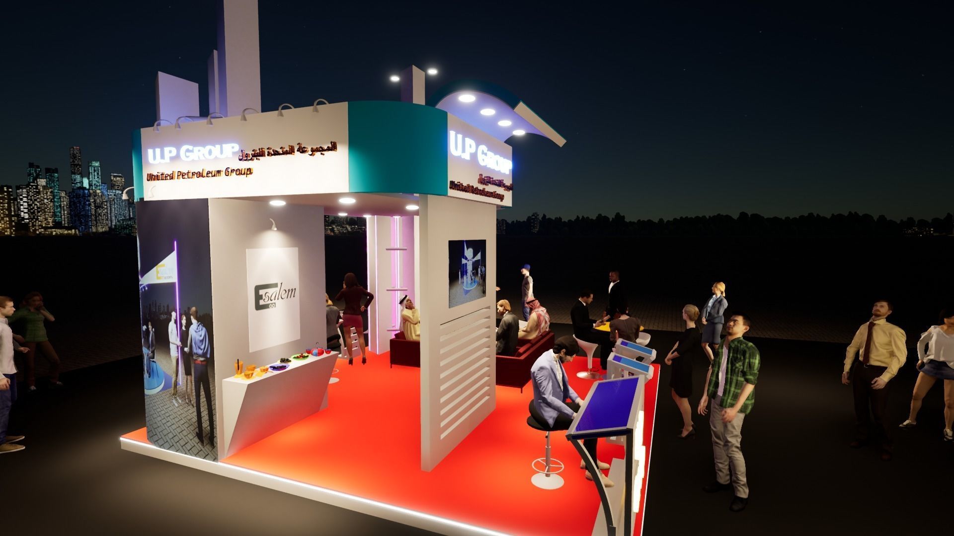 6x6 3d Exhibition Booth Design by Twinmotion 2020 3D model 3D model ...