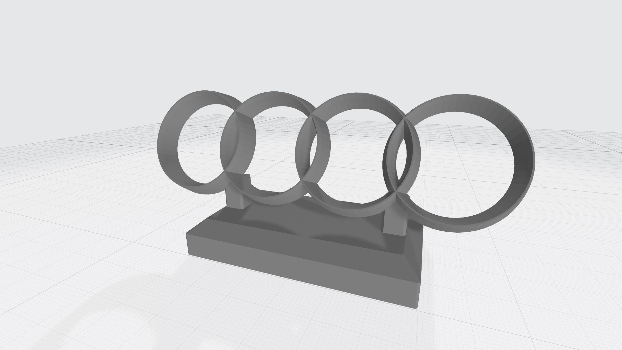 AUDI LOGO 3D model 3D printable | CGTrader