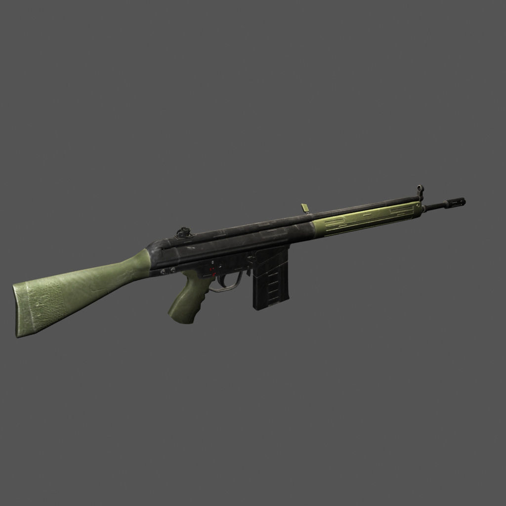 3D model G3 machine gun VR / AR / low-poly | CGTrader