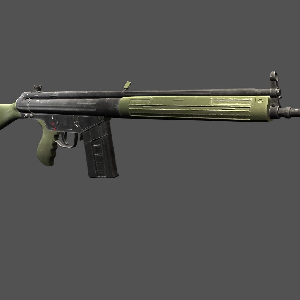 3D model G3 machine gun VR / AR / low-poly | CGTrader