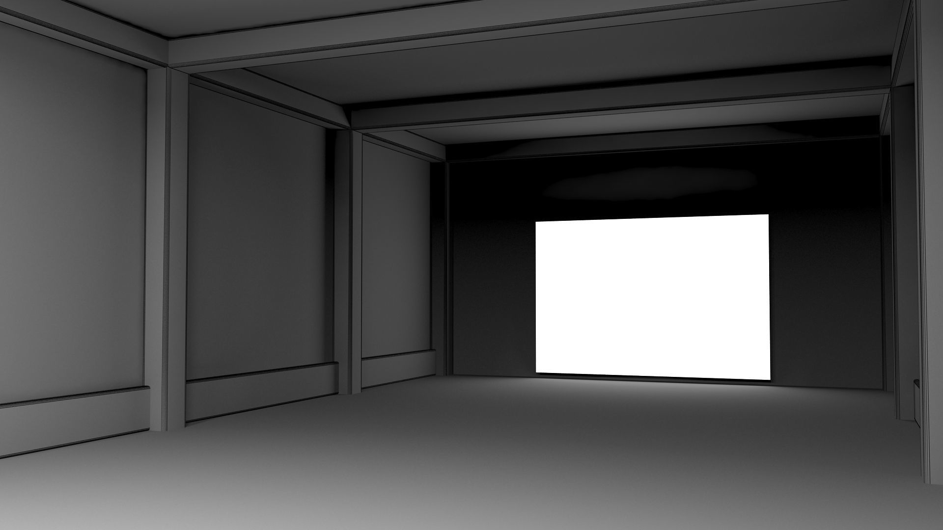 Empty room interior 05 3D model | CGTrader