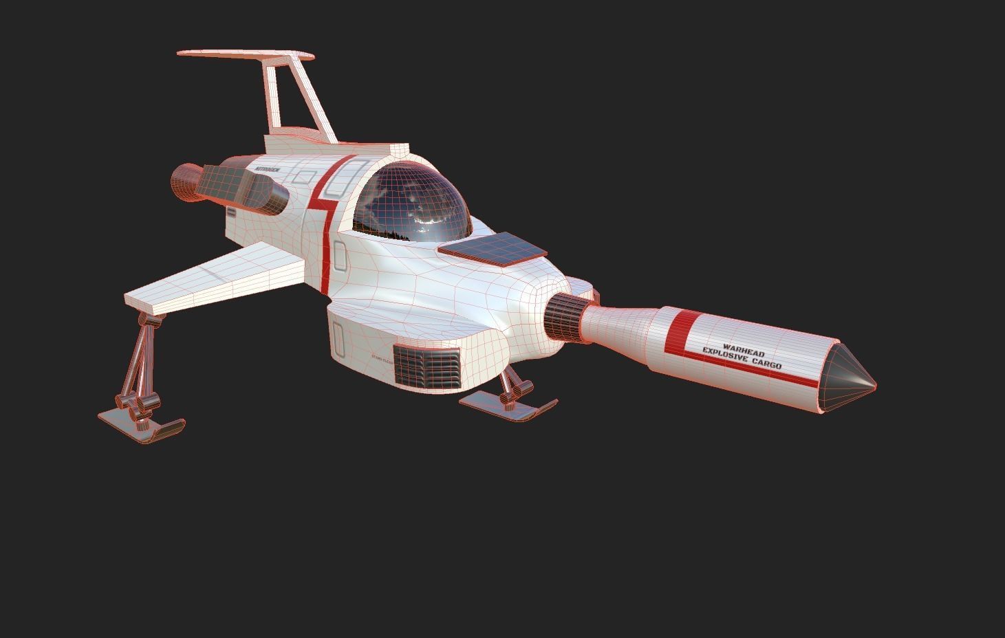 UFO Interceptor-stylised model from the TV show 3D model | CGTrader