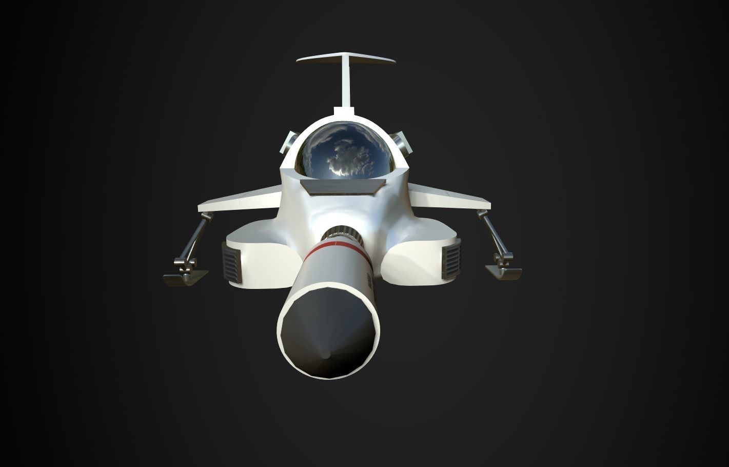 UFO Interceptor-stylised model from the TV show 3D model | CGTrader